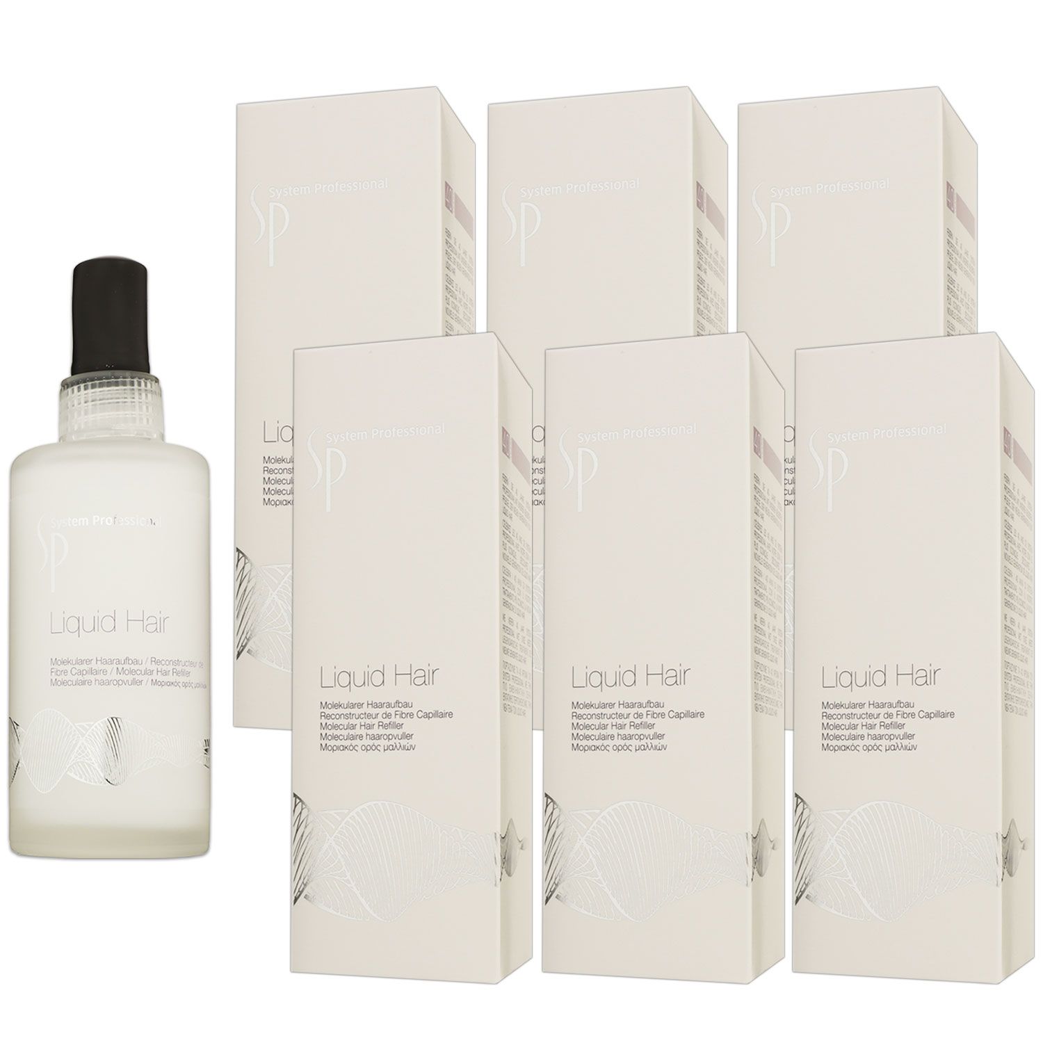 Wella SP Liquid Hair 6 x 100 ml Haaraufbau Serum bei Ri