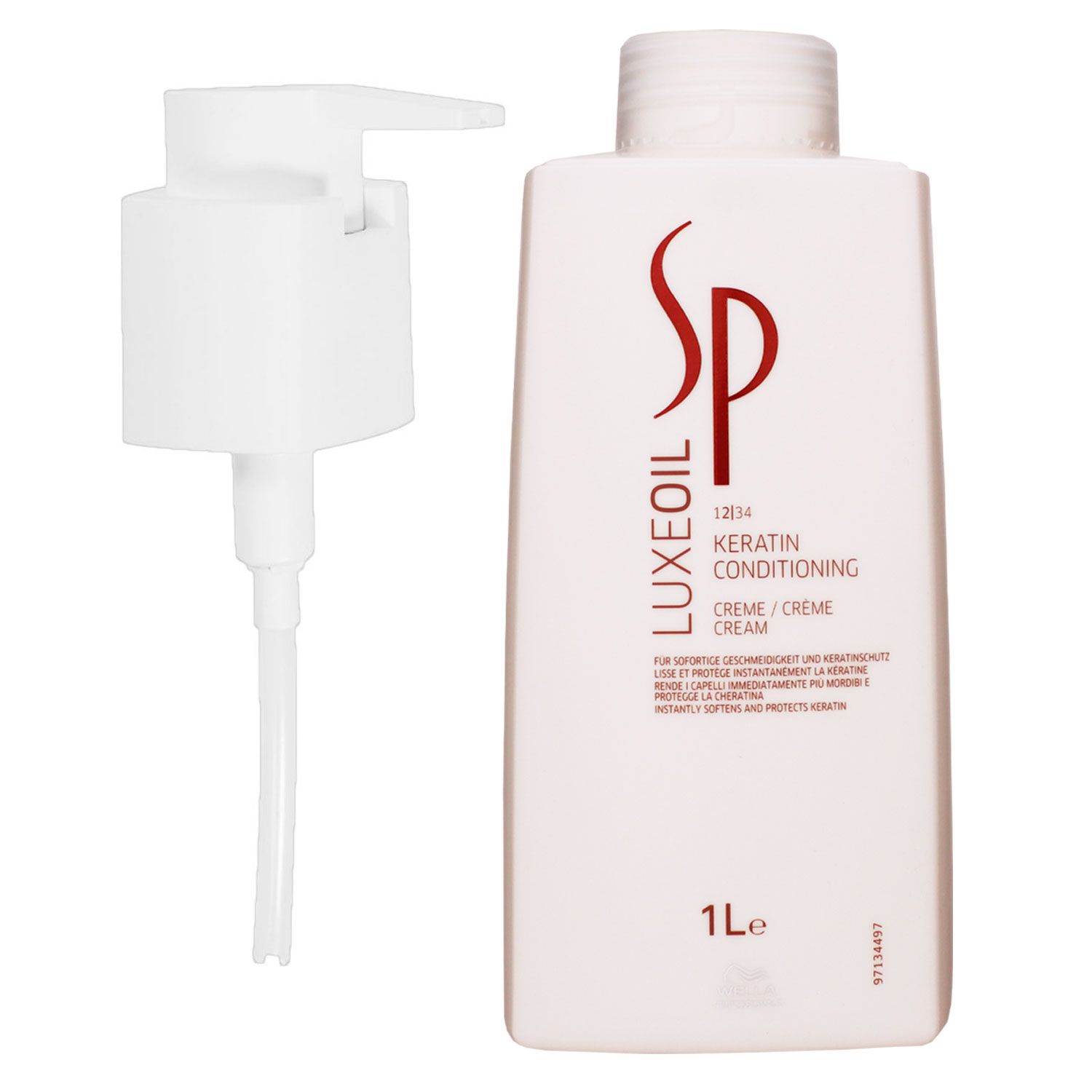 Wella SP Luxe Oil Keratin 1000 ml Conditioner & Dosierpumpe Set ...