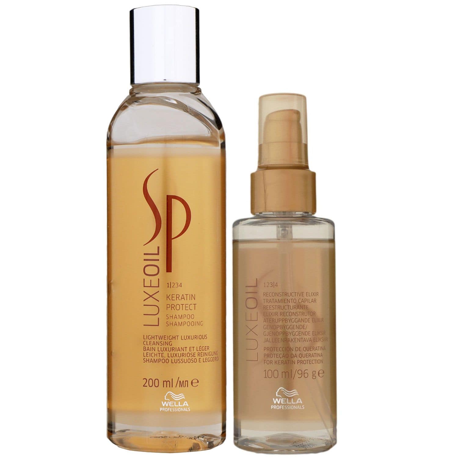Wella SP Luxe Oil Keratin Shampoo & Oil Elixir Set bei