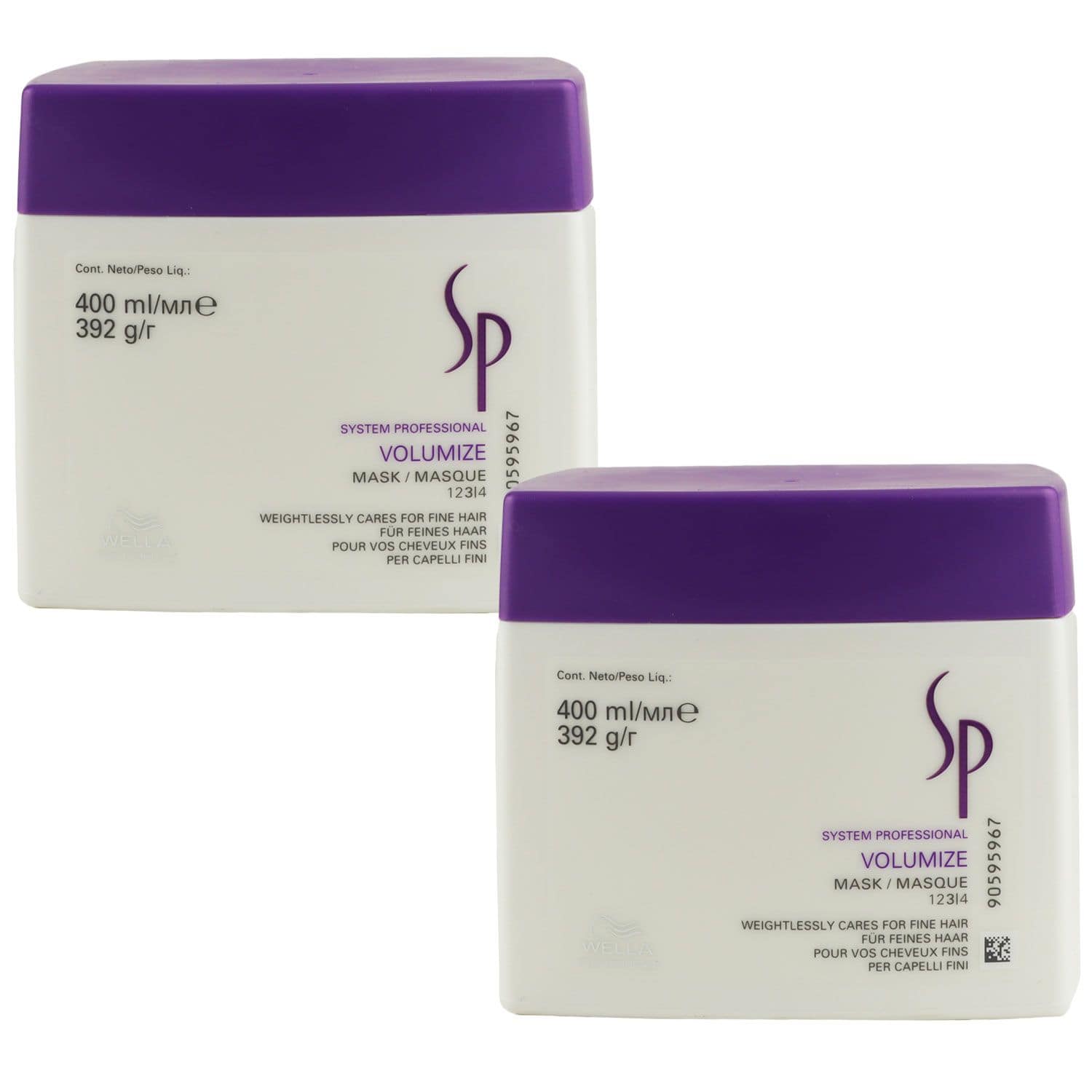 Wella SP Volumize Mask 2 x 400ml Haarmaske Volumenmaske Set bei Riemax