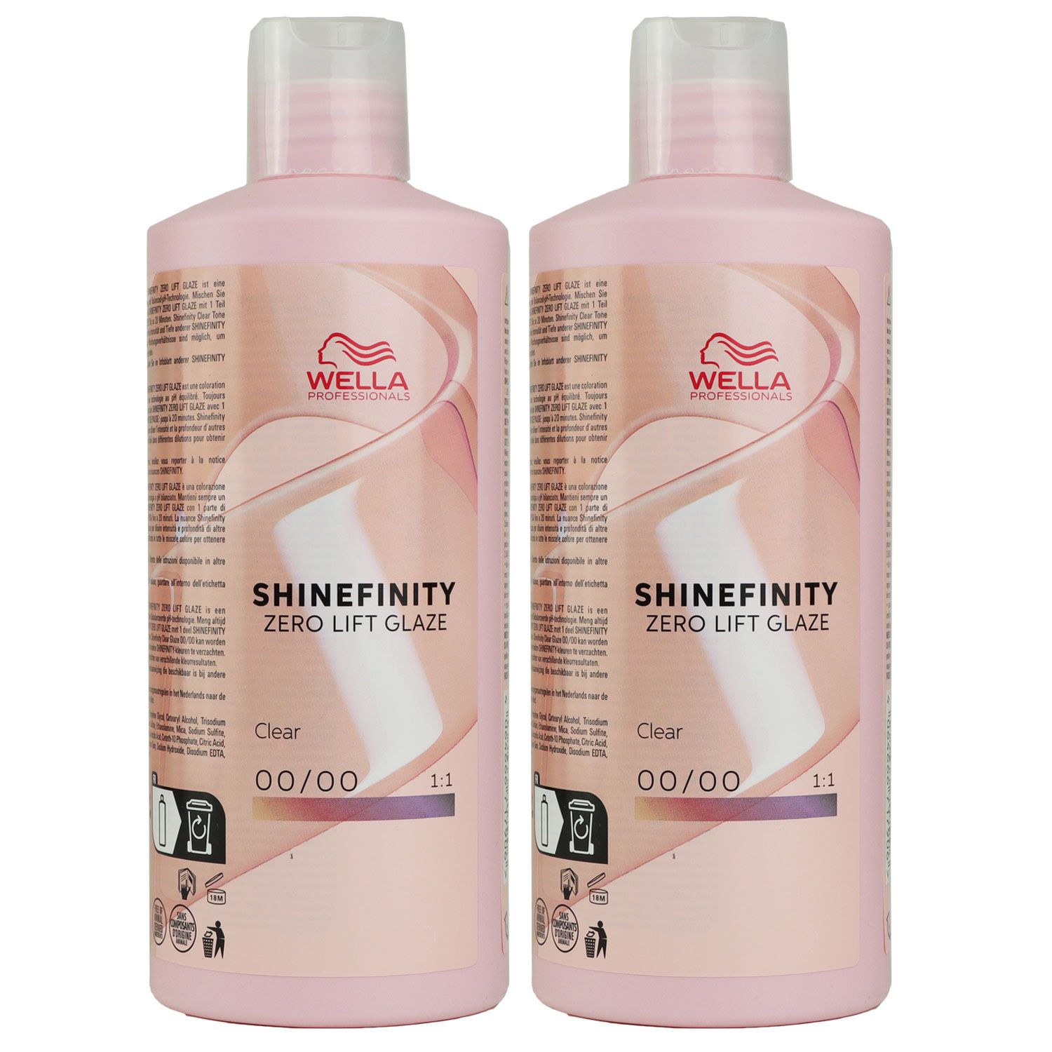 Wella Shinefinity Crystal Glaze 00/00 Zero 2 x 500 ml