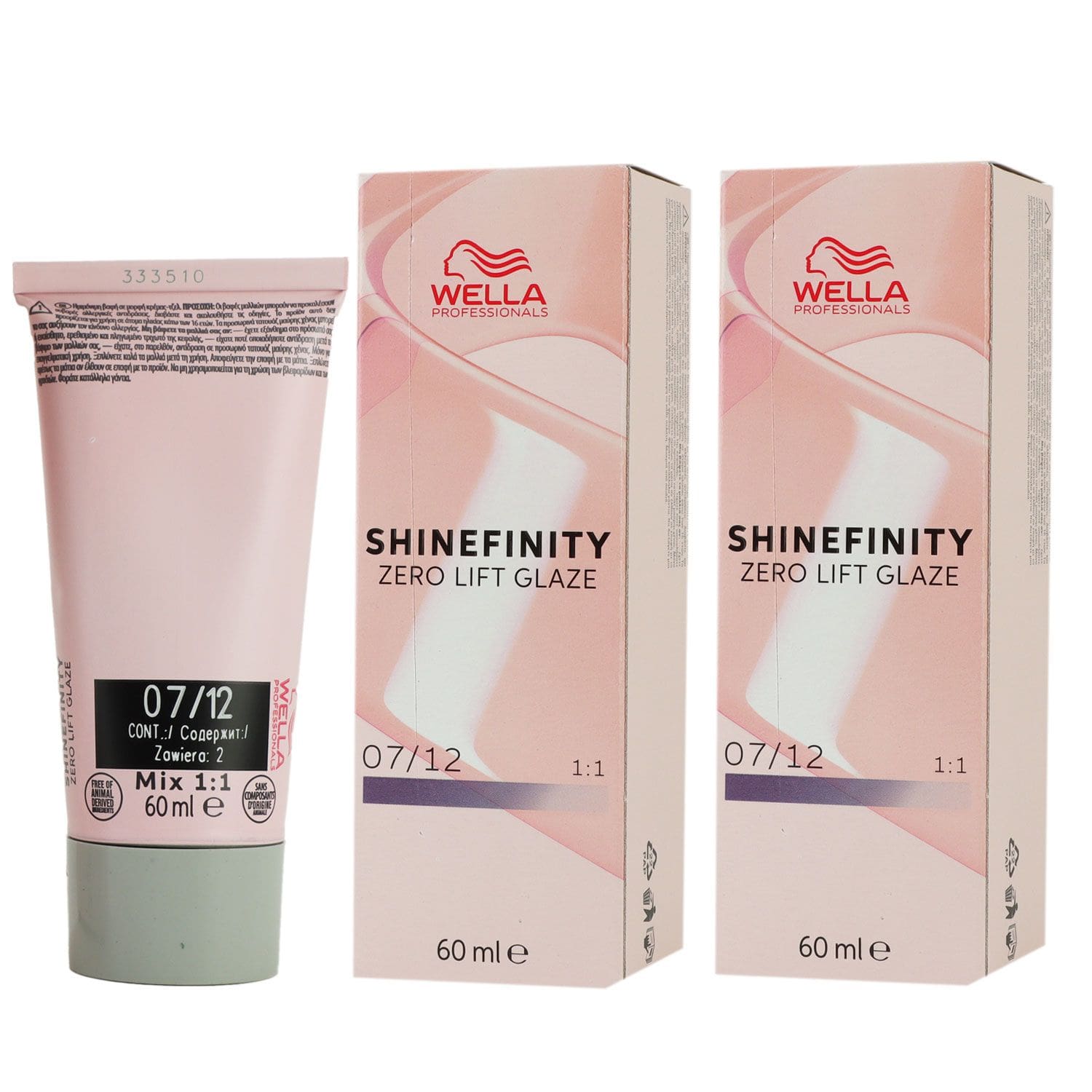 Wella Shinefinity Glaze Cool 2 x 60 ml 07/12 Mushroom Tönung Set ...