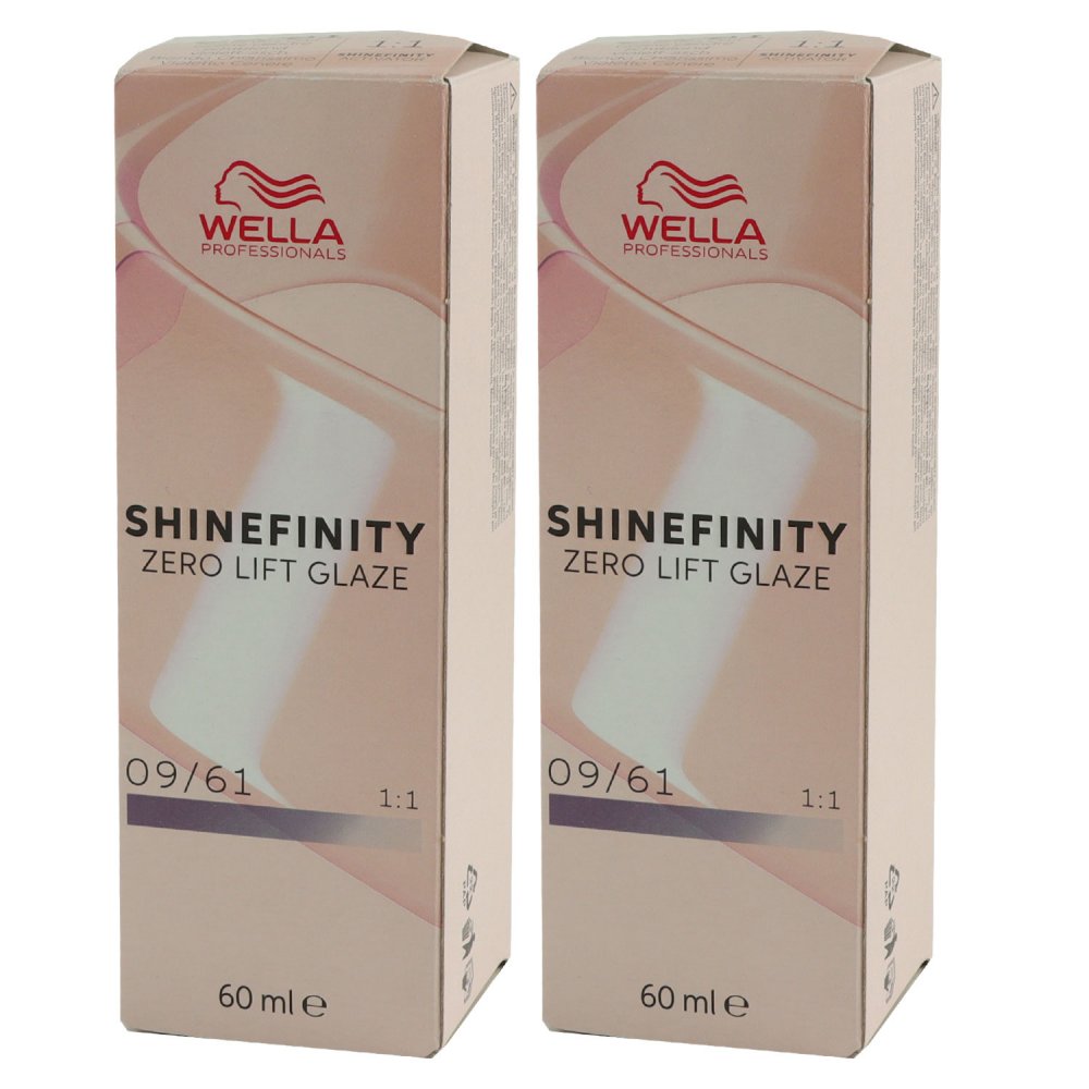 Wella Shinefinity Glaze Cool 2 x 60 ml 09/61 Iced Platinum bei Riemax