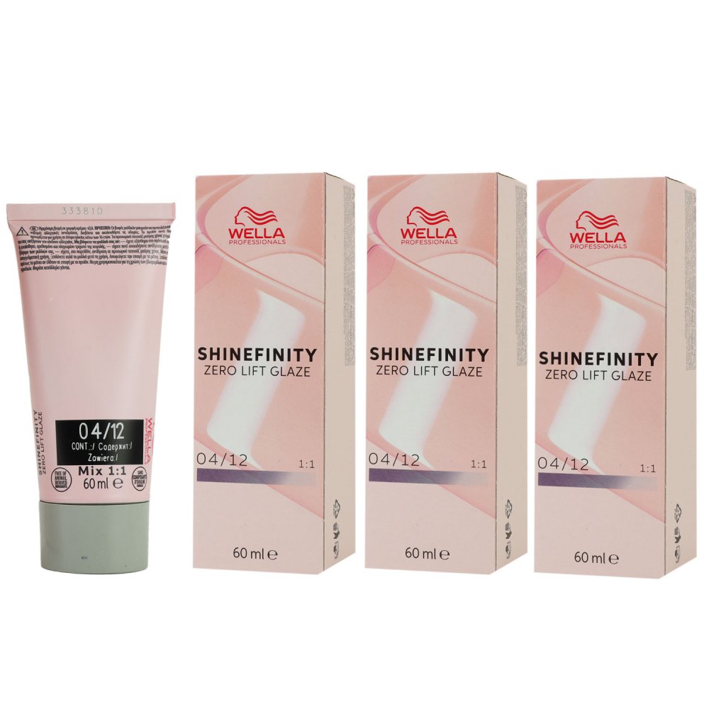 Wella Shinefinity Glaze Cool 3 x 60 ml 04/12 Chia