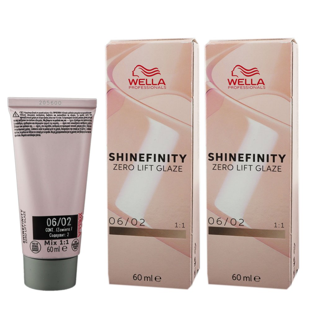 Wella Shinefinity Glaze Natural 2 x 60 ml 06/02 Dark Sage Tönung Set ...