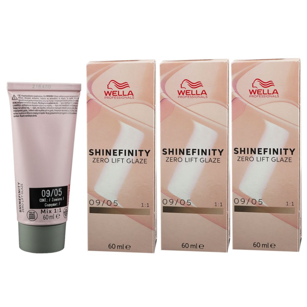 Wella Shinefinity Glaze Tönung Set 09/05