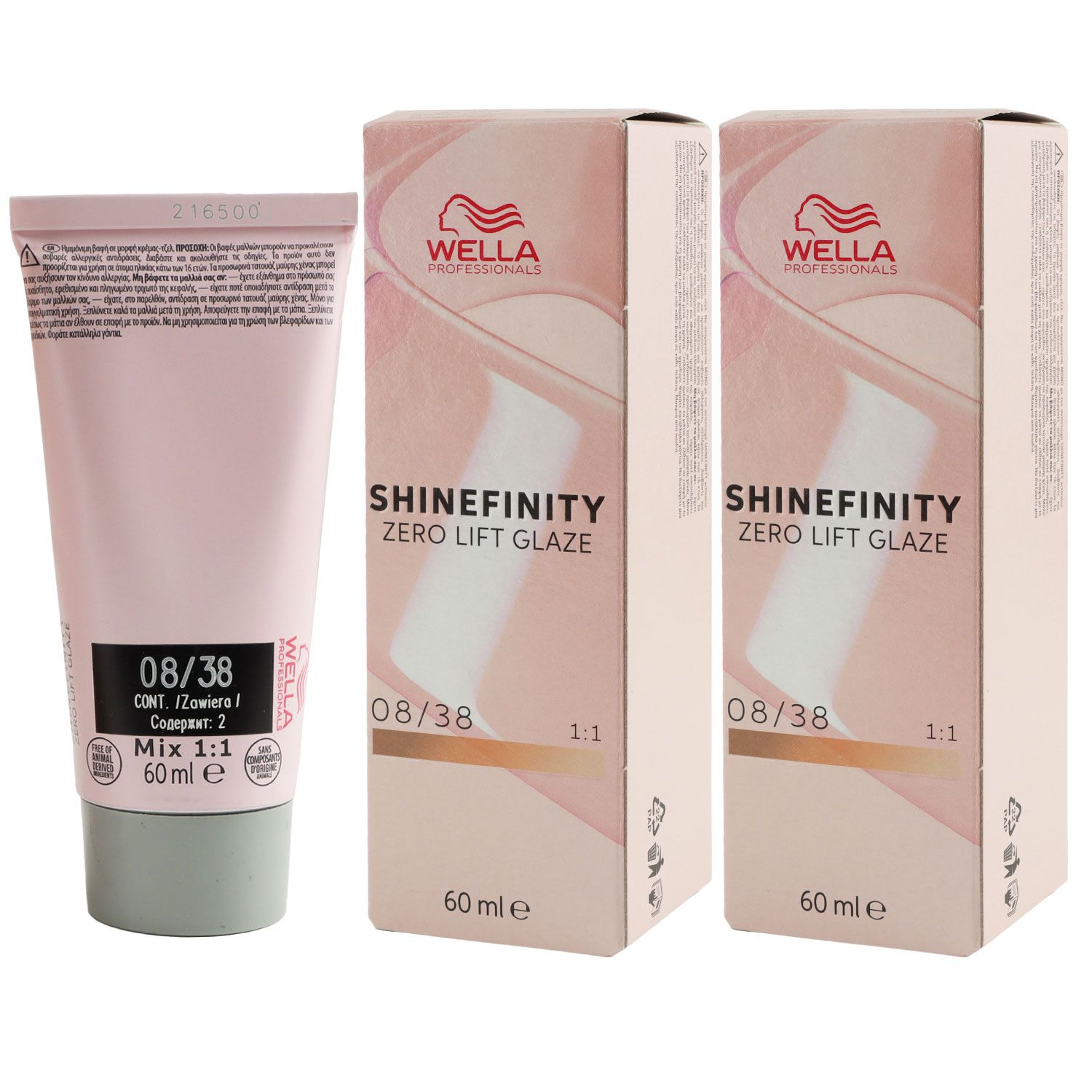 Wella Shinefinity Glaze Warm 2 x 60 ml 08/38 Honey Latte Tönung Set --> Riemax | Parfüm, Pflege ...