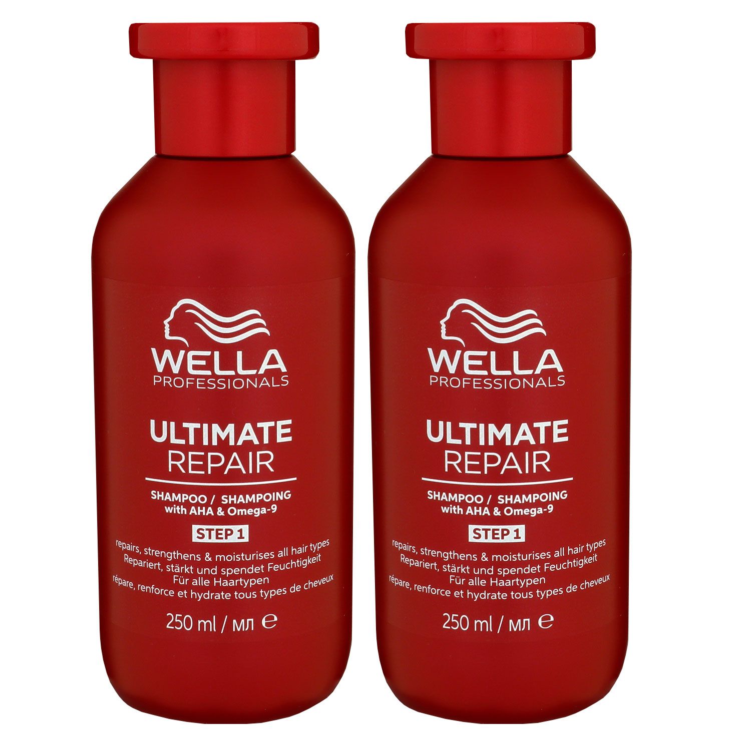 Wella Ultimate Repair 2 x 250 ml Shampoo Step 1 Set --> Riemax | Parfüm ...