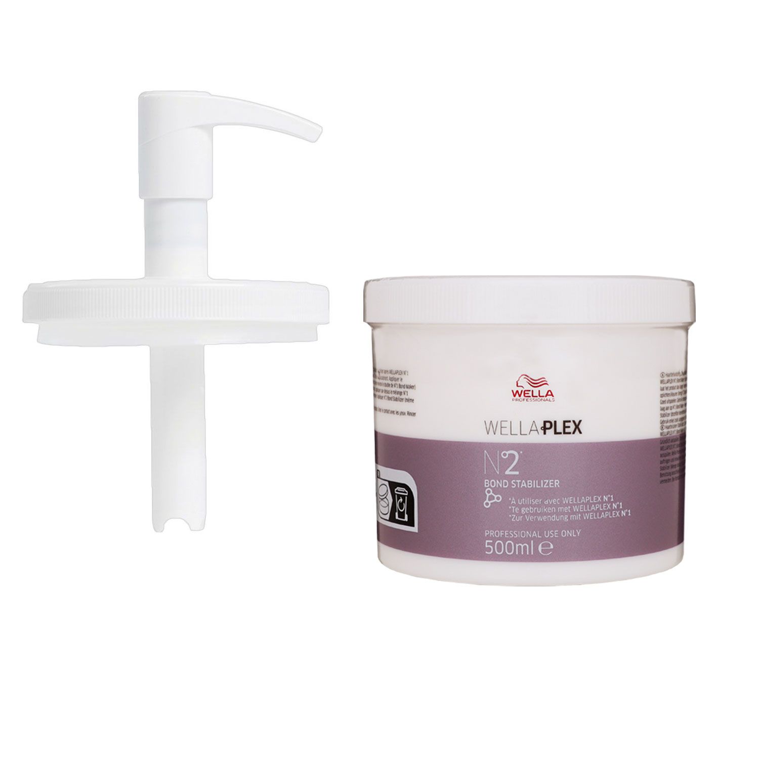 Wella Wellaplex No2 Bond Stabilizer Mask 500 ml & Dosierpumpe Set ...