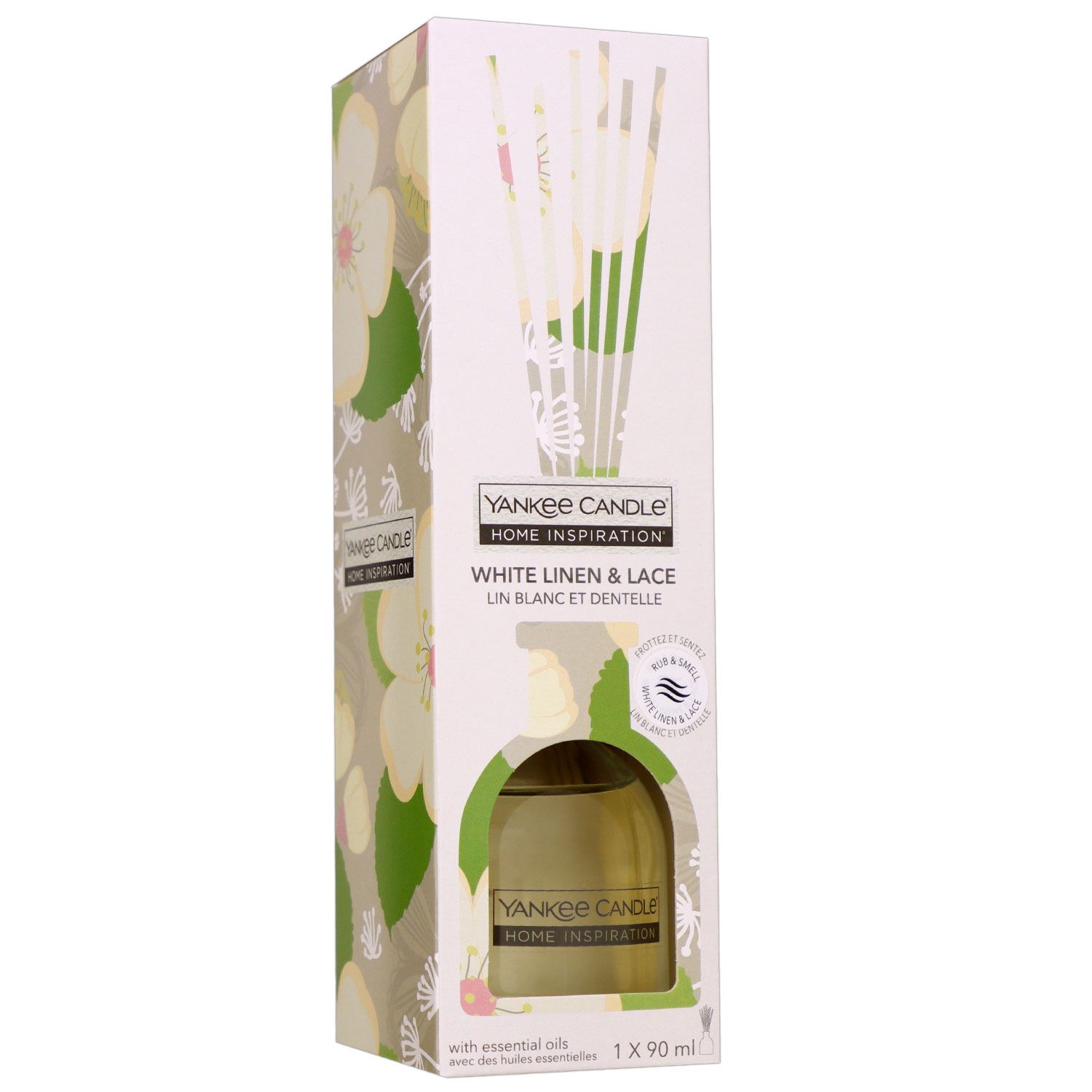 Yankee Candle Home Inspiration Reed Diffuser Raumduft 90 ml White Linen ...